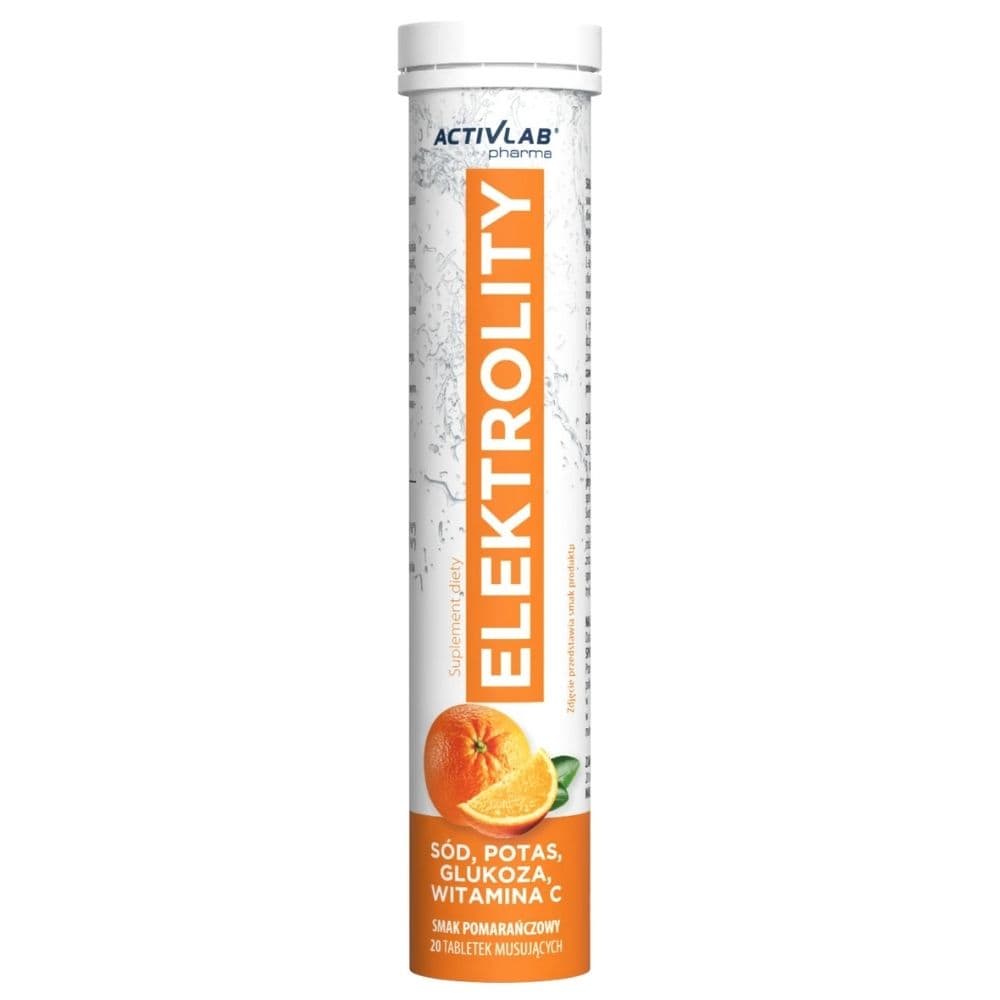 Activlab Pharma Electrolytes, Orange - 20 Effervescent Tablets – Medpak