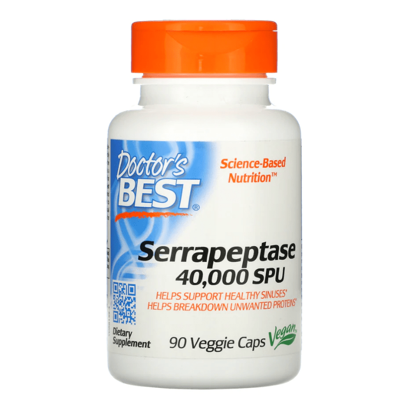 Doctor's Best Serrapeptase 40,000 SPU - 90 Capsules – Medpak