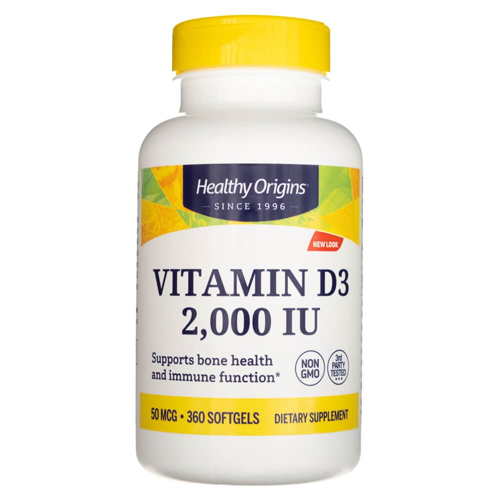 Healthy Origins Vitamin D3 2000 IU 360 Softgels – Medpak