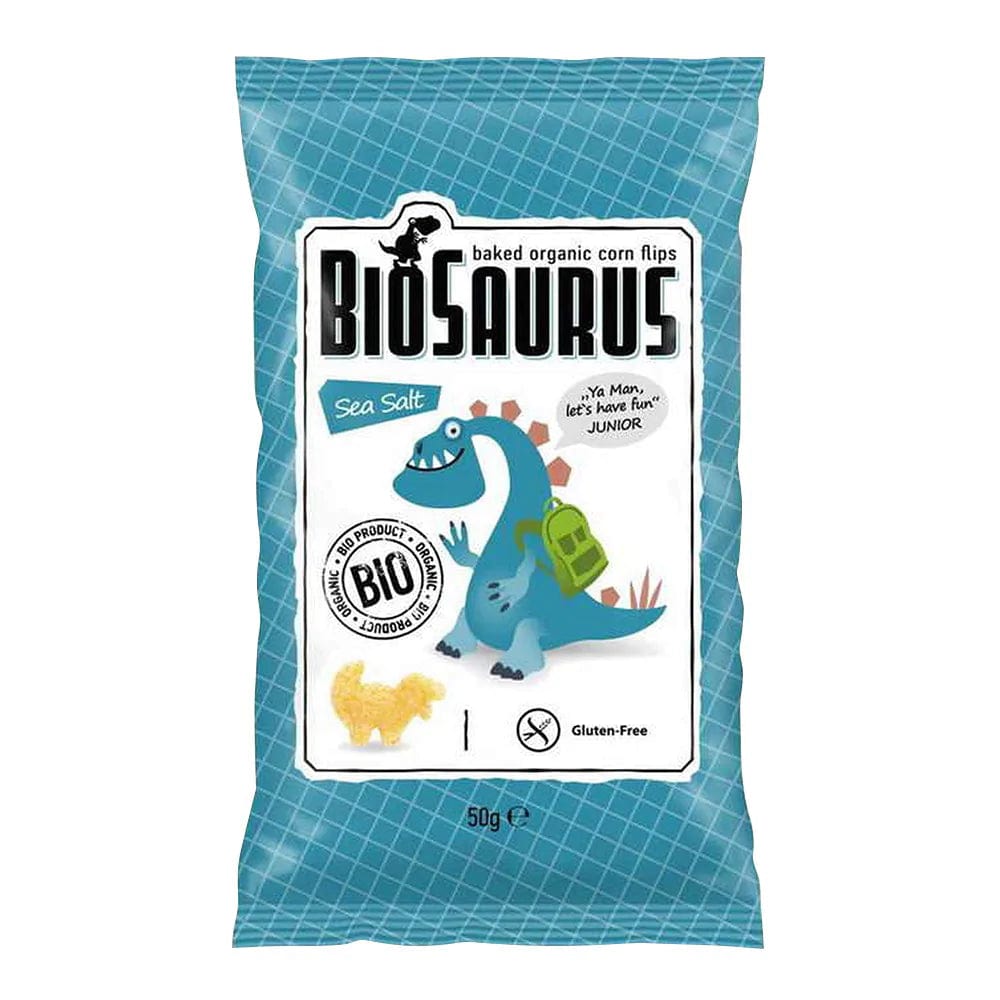 McLloyd's BioSaurus Gluten Free Sea Salt Crisps BIO - 50 g – Medpak