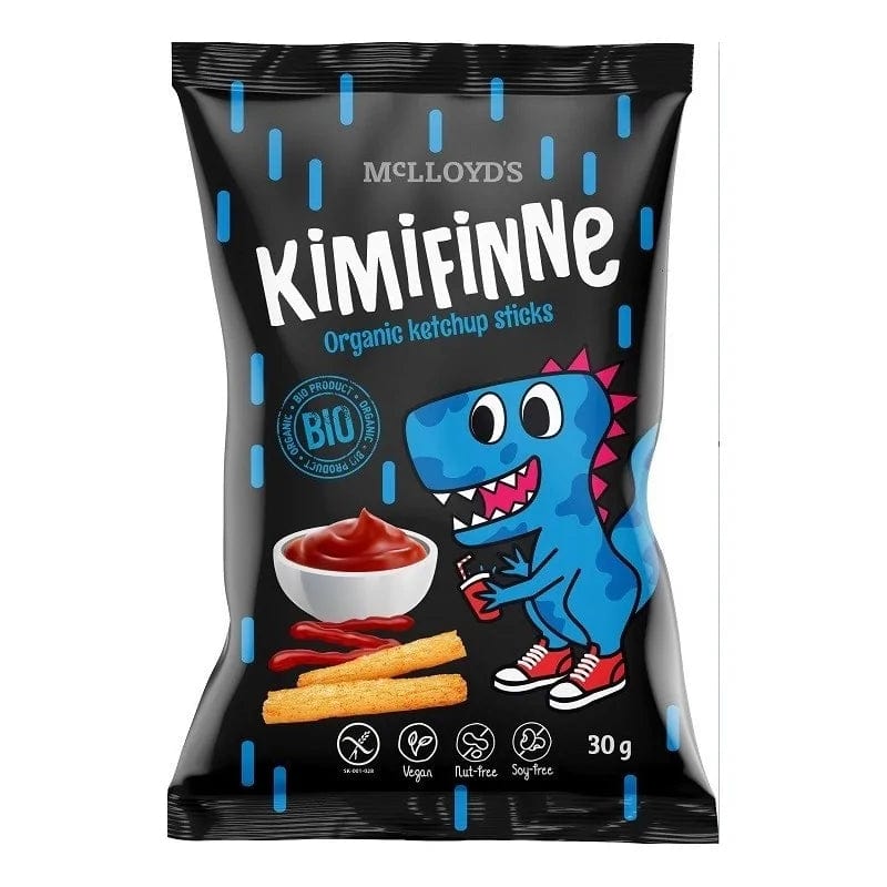McLloyd's Kimifinne Gluten Free Ketchup Corn Crisps BIO - 30 g – Medpak