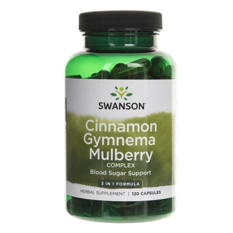 Swanson Cinnamon, Gymnema, Mulberry Complex - 120 Capsules – Medpak