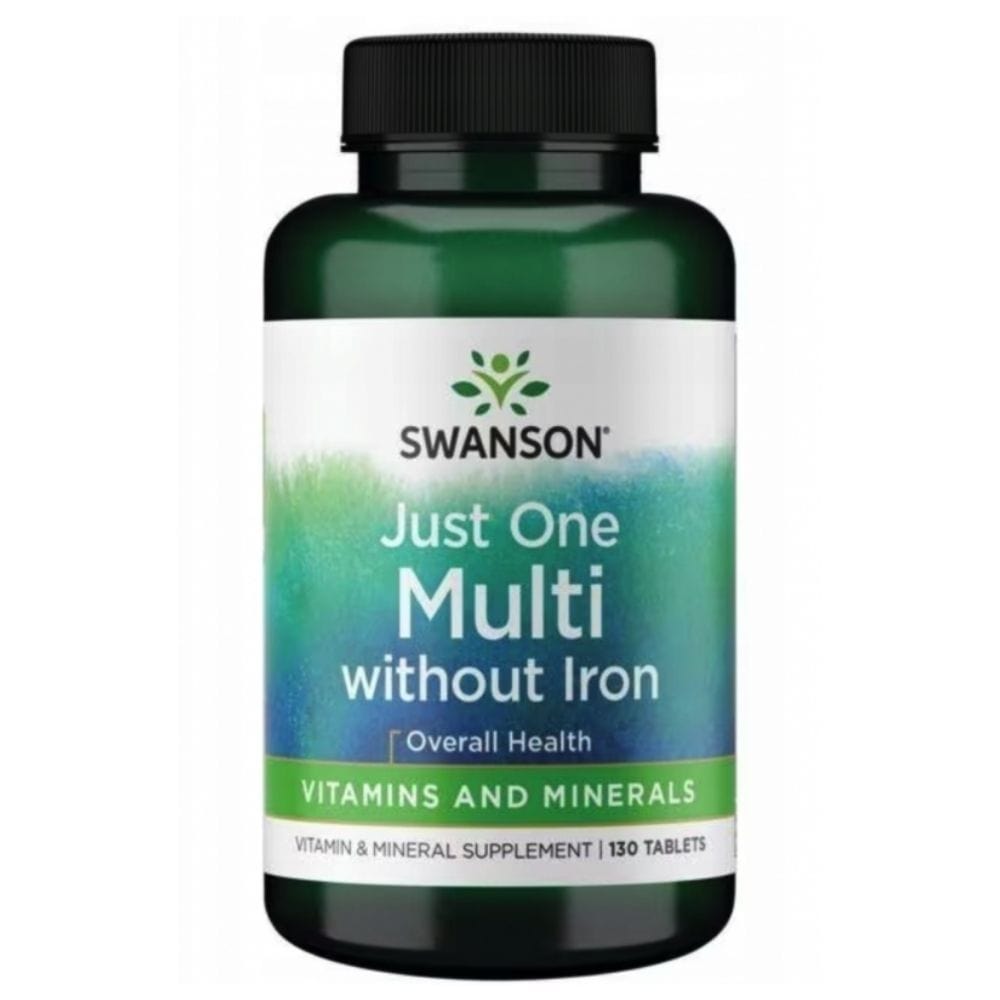 Swanson Just One Multi without Iron - 130 Tablets – Medpak