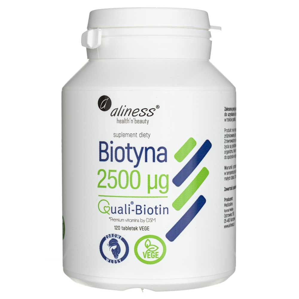 Aliness Biotin 2500 mcg QualiBiotin® 120 Tablets – Medpak