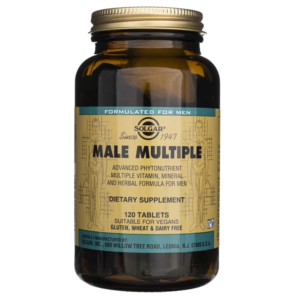 Solgar Male Multiple Multivitamin for men - 120 Tablets – Medpak